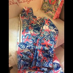 Lilly Pulitzer | Tops | Lilly Pulitzer She She Shell Popover | Poshmark